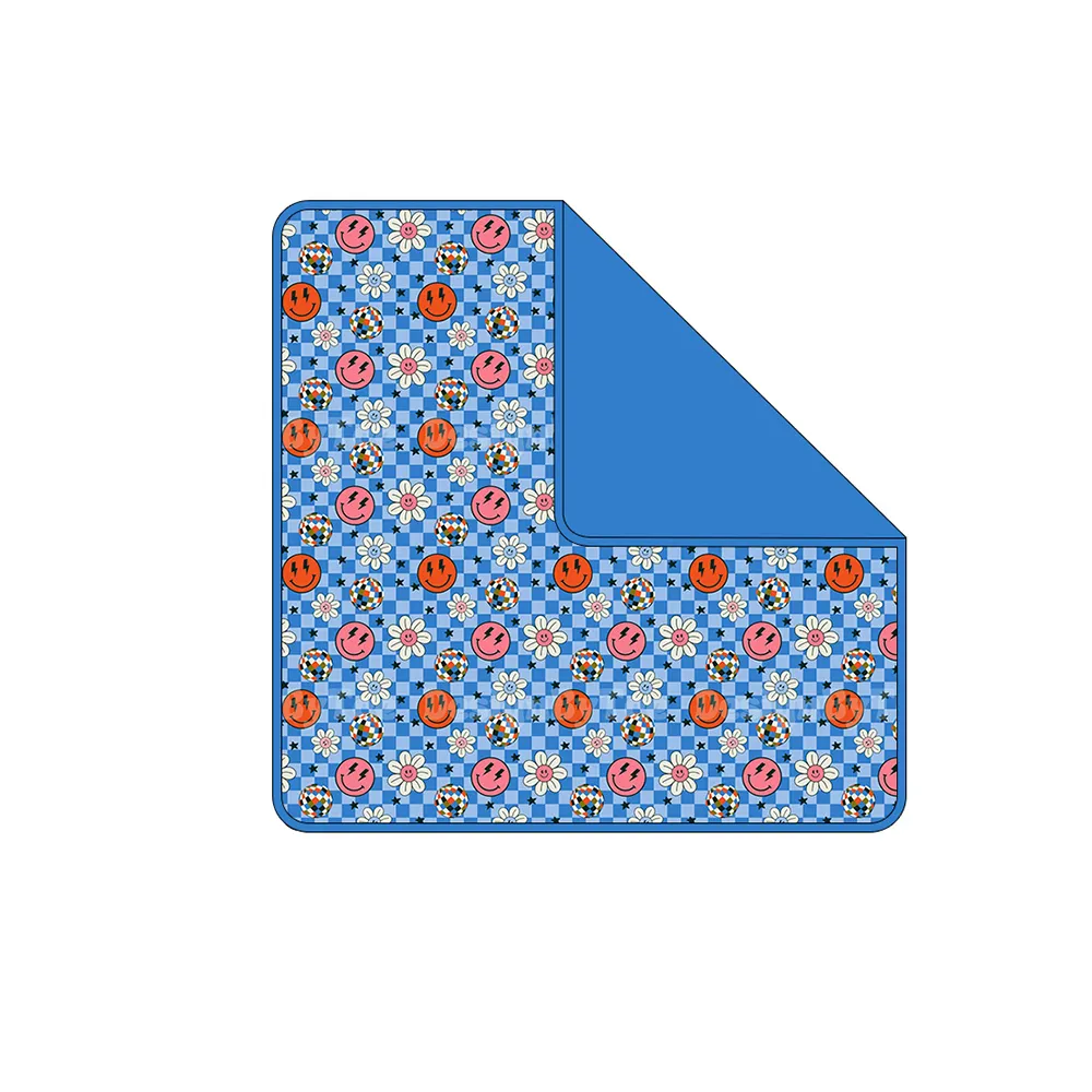 Custom moq 3 eta 7/8week moq 5 eta /4/5week Smiley Face-Daisy Blue Pla ...